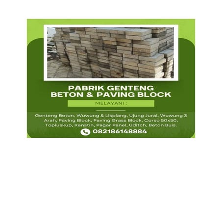 Garasi Minimalis dan Rapi dengan Paving Block Premium | DOCX