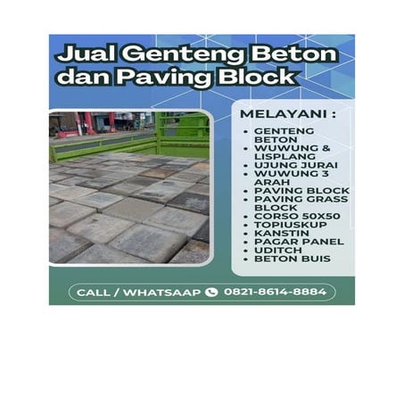 Paving Block Jalan yang Terbukti Kuat dan Awet untuk Proyek Anda | DOCX