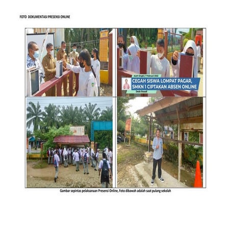 FOTO DOKUMENTASI PRESENSI ONLINE smkn1 gumer | PPT