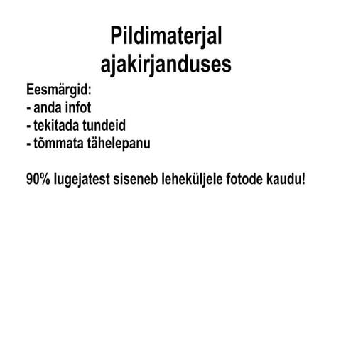 Foto ja reklaam | PPT