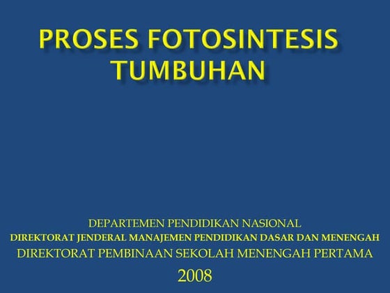 Materi Fotosintesis | PPTX