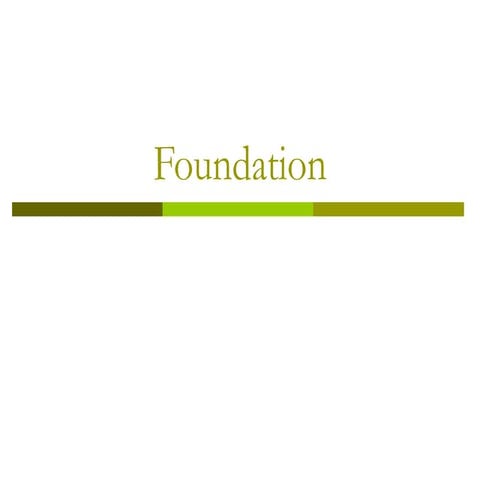 Foundation Transfers building loads to ground | PPT