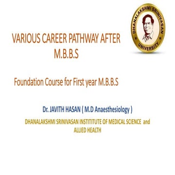 Various Career pathway after M.B.B.S.pptx