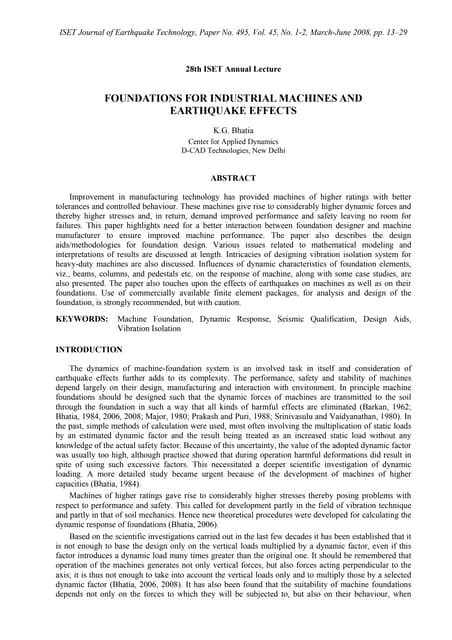 Dynamic analysis and structural design of turbine generator foundations ...