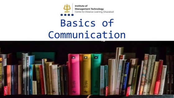 Fundamental of communication | PPT