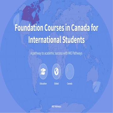 Foundation Courses in Canada for International Students | PDF