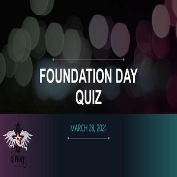 Foundation day | PPTX