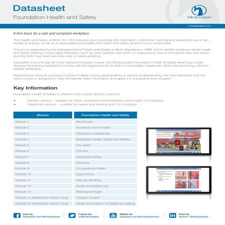 Foundation Health & Safety | PDF