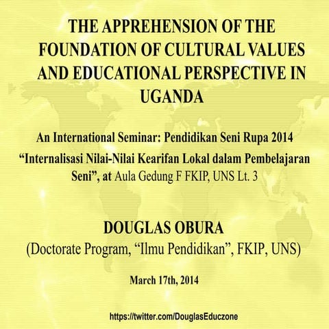 Foundation of Cultural Values & Education | PPT