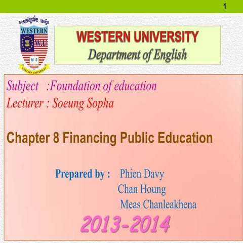 Foundation of education 8 | PPT