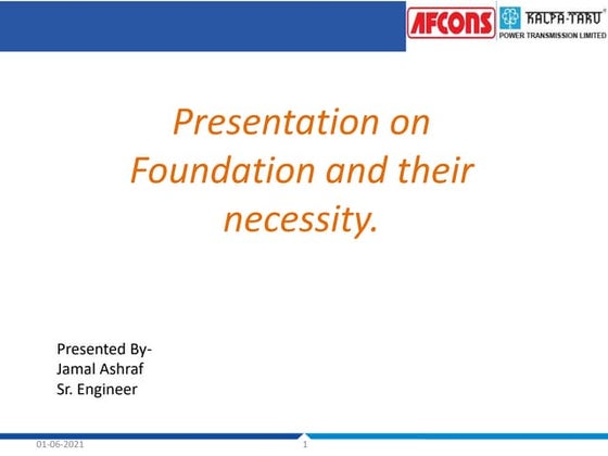 Foundation ppt | PPT