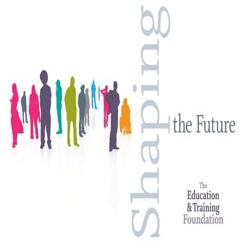 The Education and Training Foundation presentation | PPTX