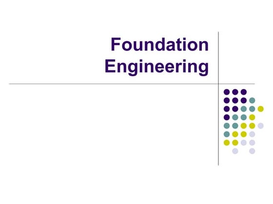 Chapter 1: Foundation Engineering | PDF | Civil Engineering Industry ...