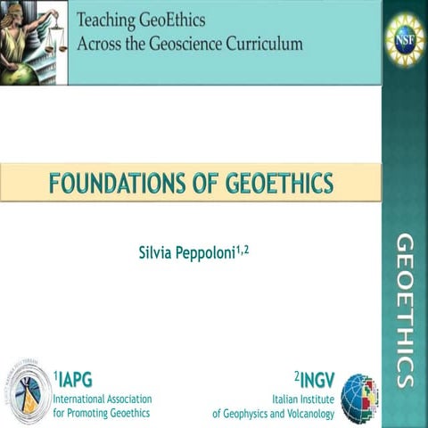 Foundations of Geoethics | PPTX