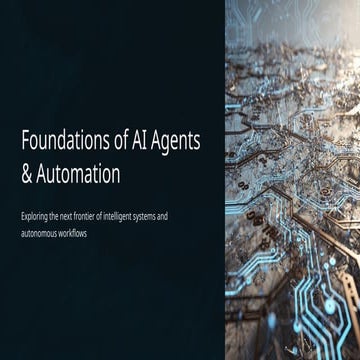 Foundations of AI Agents & Automation: A Beginner’s Guide to ...