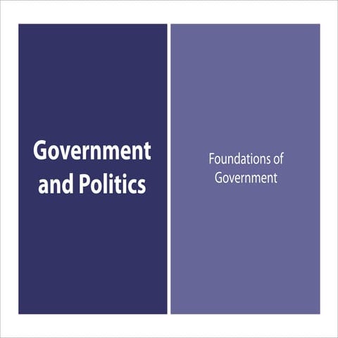 Foundations Of Government | PPT