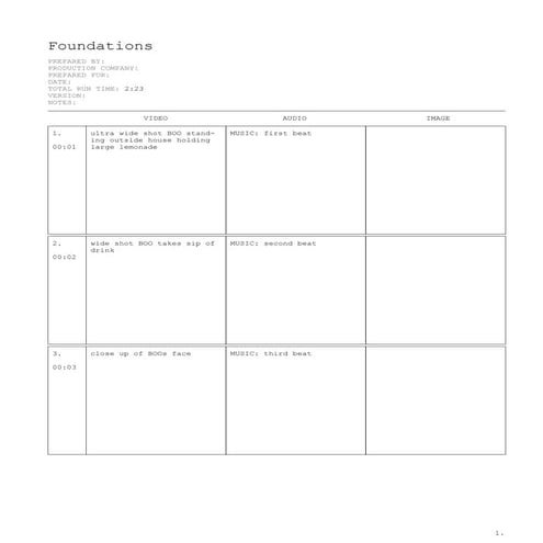 Foundations 2 MV script draft 2 Lola Morris | PDF