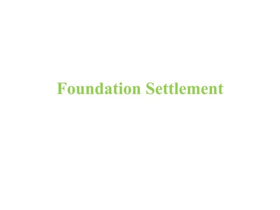 Determination of Immediate Settlement | PPTX