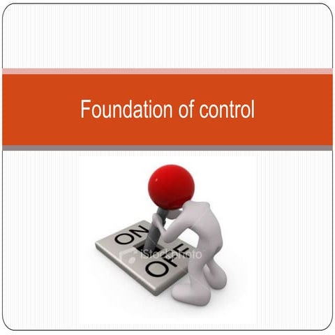 Foundations Of Control | PPTX