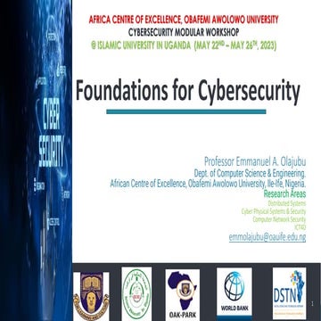 FOUNDATIONS OF CYBERSECURITY beginner l | PPT