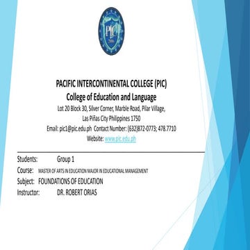 FOUNDATIONS OF EDUCATION.pptx