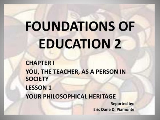 Perennialism Philosophies of education | PPT