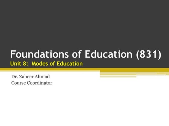Types of education formal, informal and non formal | PPTX