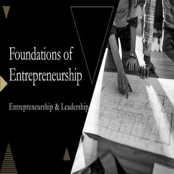 Foundations of Entrepreneurship | PDF
