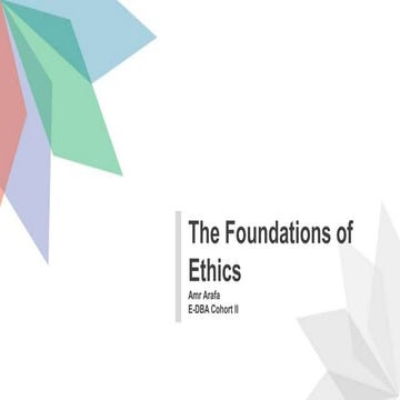 Foundations of ethics | PPTX