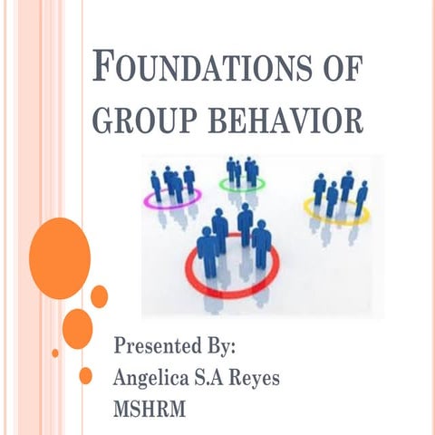 Foundations of Group Behavior | PDF
