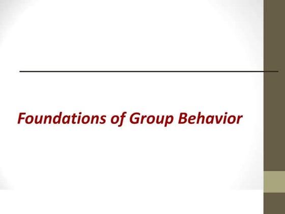 Organizational behavior chapter 8 | PPTX