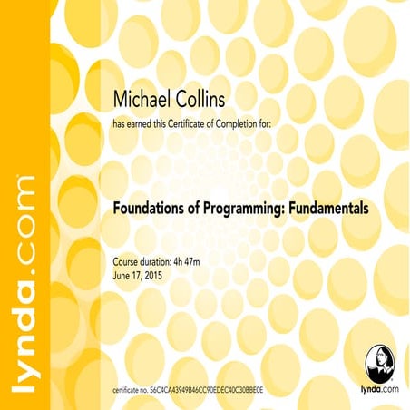 Foundations of programming fundamentals | PDF