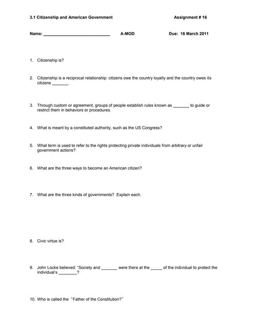 Ks3 government assessment | DOC | Law