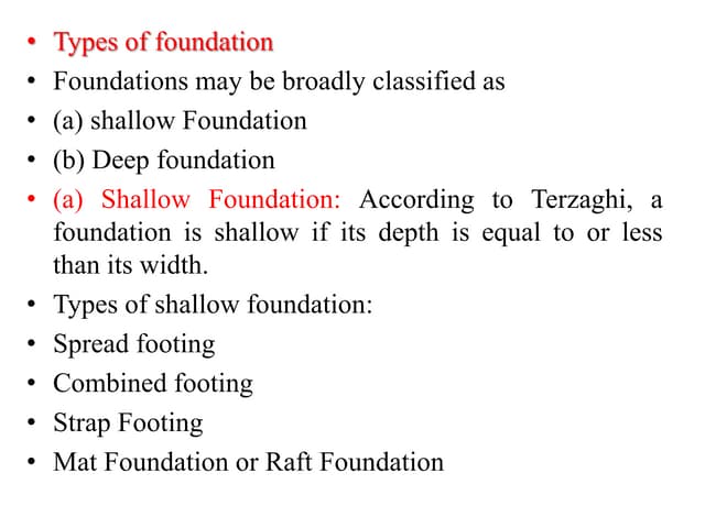 Types of deep foundation | PDF