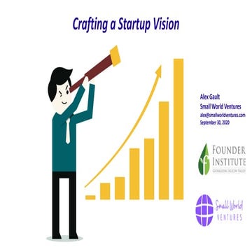 Crafting a Startup Vision - Founder Institute | PPT