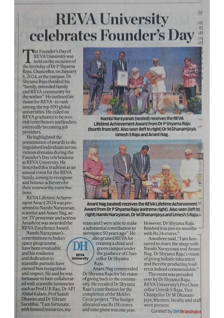 REVA University Launches New Adaptive Learning and Teaching - Deccan ...