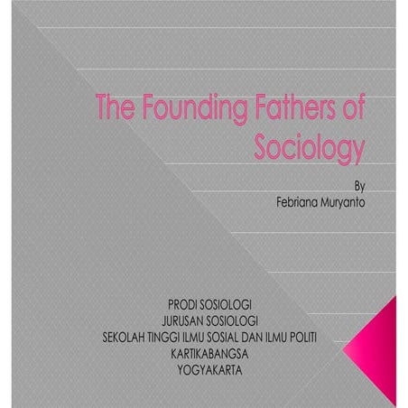 PEDOMAN TEORI SOSIOLOGI KLASIK | PDF