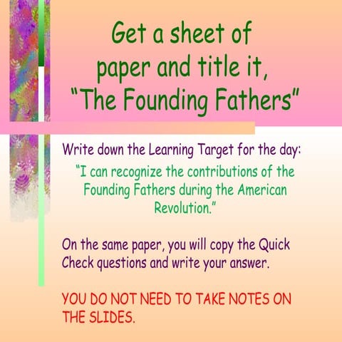 Founding Fathers | PPT