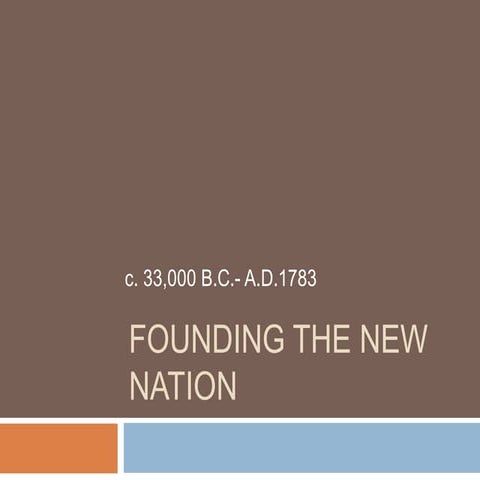 Founding the new nation | PPT