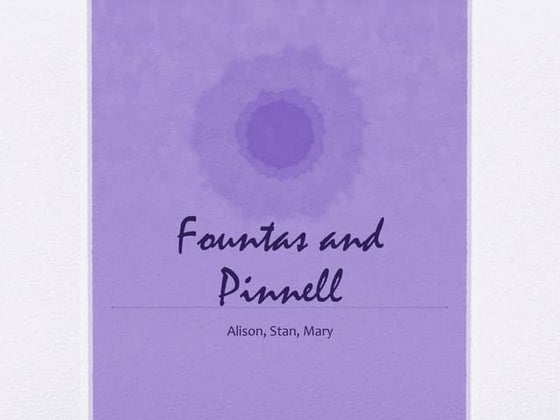 Fountas & Pinnell - Leveled Literacy Intervention | PPTX | Publishing ...