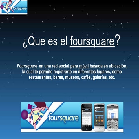 Tutorial para hacer un check-in en Foursquare desde Opera Mini | PDF