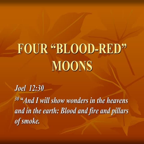 Four Red Moons