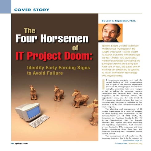 The four horsemen of IT project doom -- kappelman | PDF