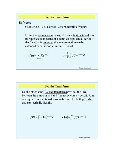 Properties of Fourier transform | PPTX