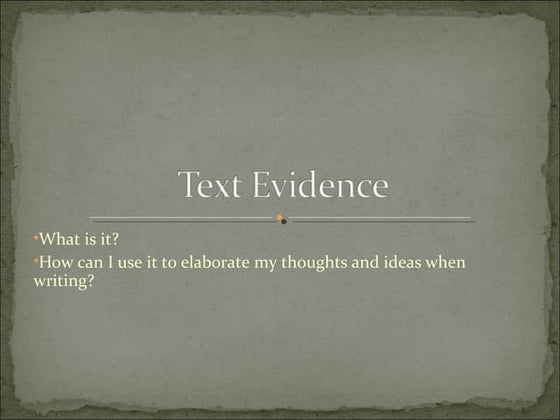 Types of Evidence.pptx_ English 9- Evidence | PPTX