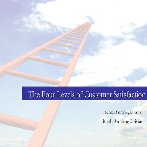 Four Levels Of Customer Satisfaction | PPT