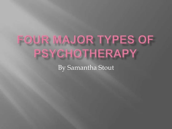 Ch 13 Psychotherapy | PPT