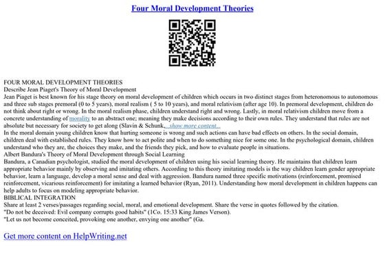 Moral Development | PPT