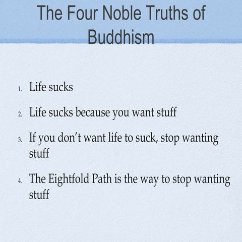 Four noble truths | PPT