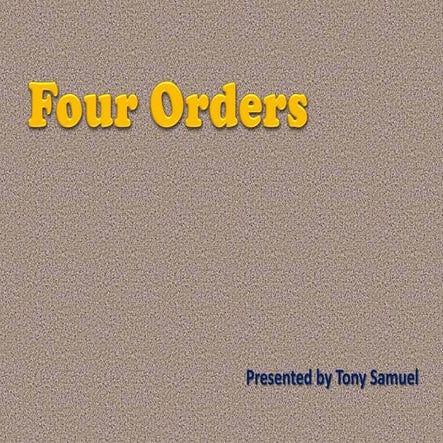 Four orders introduction | PPT